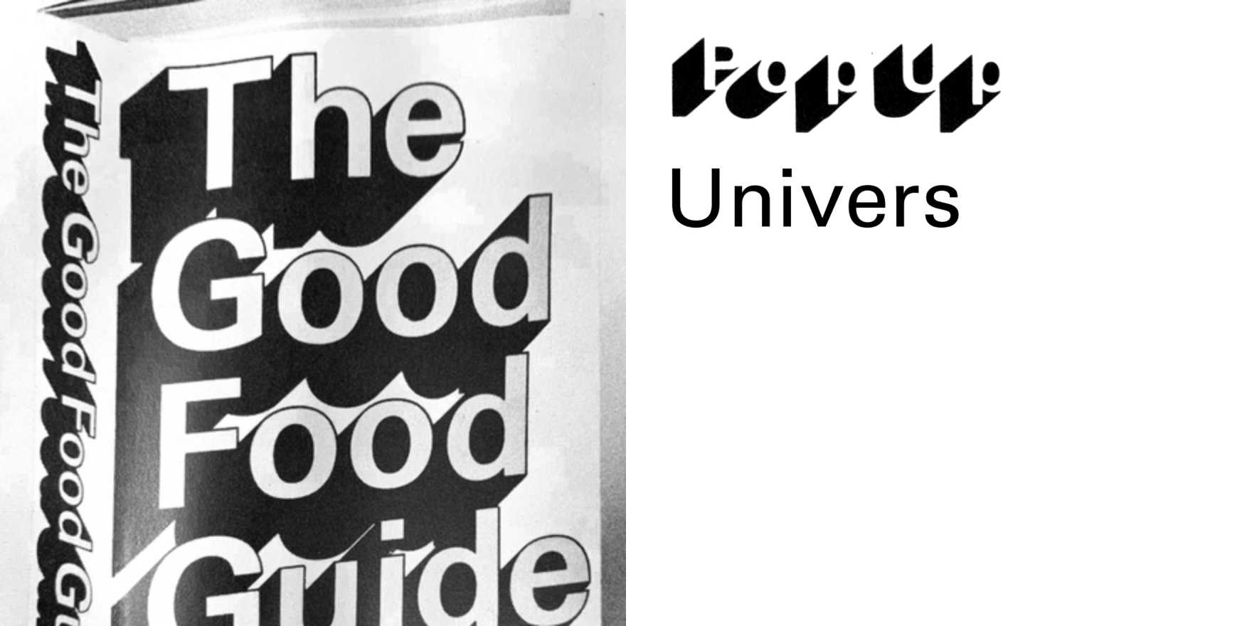 The Good Food Guide 1971 - Fonts In Use