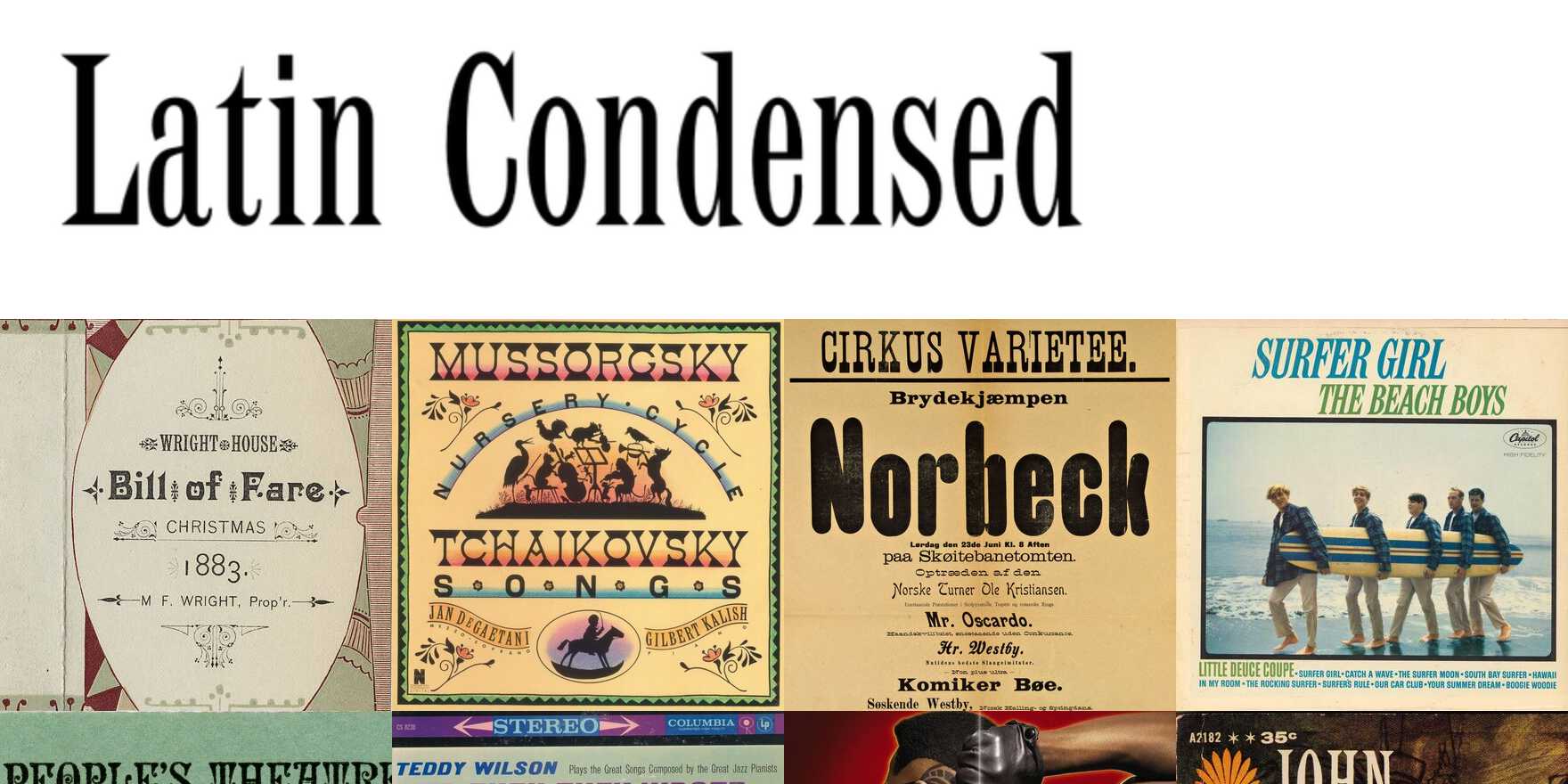 Latin Condensed in use - Fonts In Use