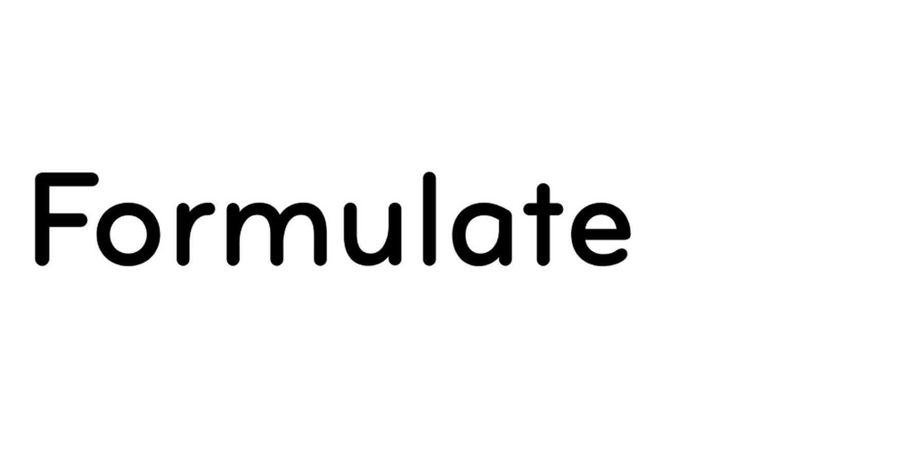 Formulate in use - Fonts In Use