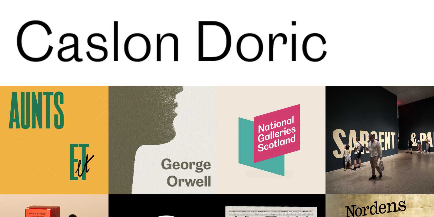 Caslon Doric in use - Fonts In Use