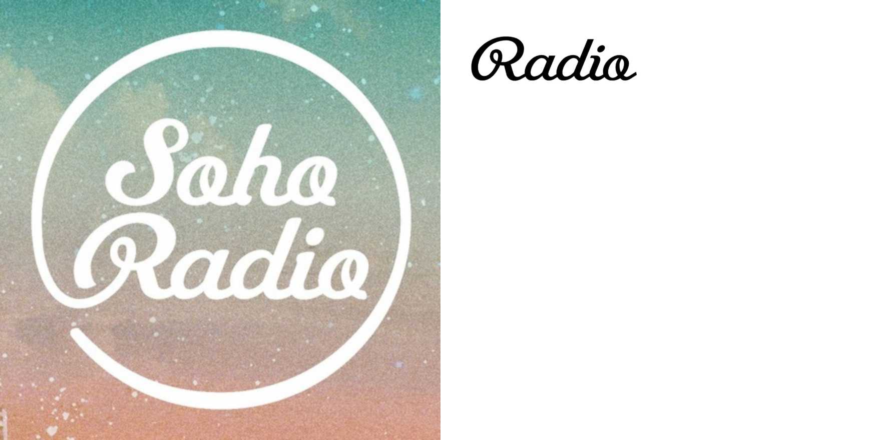 Soho Radio logo - Fonts In Use
