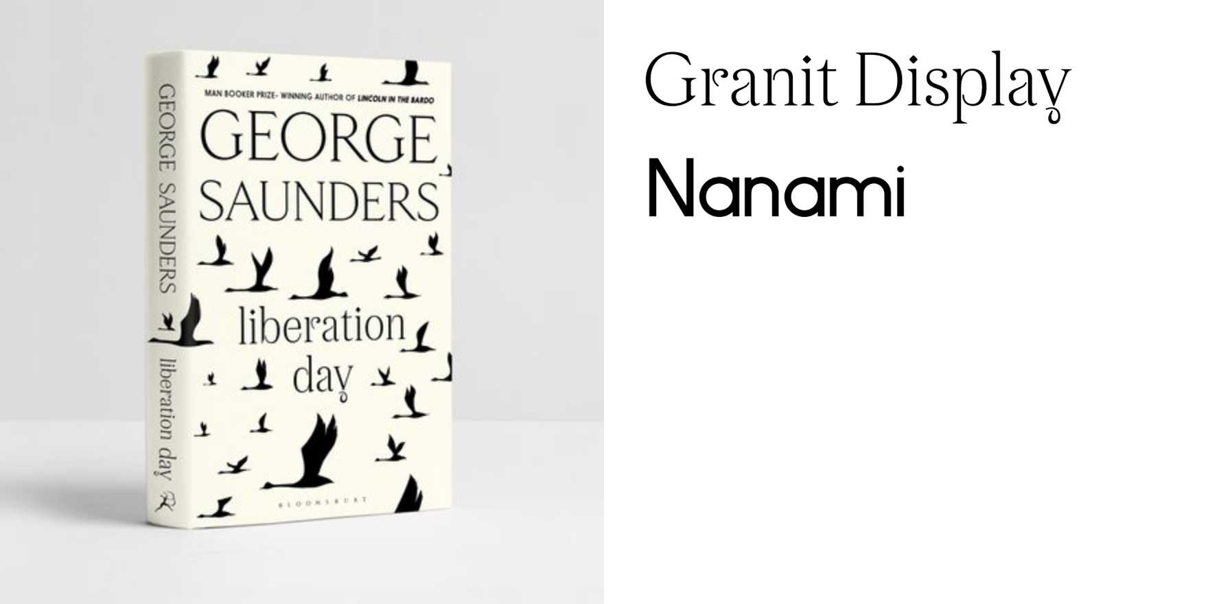 Liberation Day by George Saunders - Fonts In Use