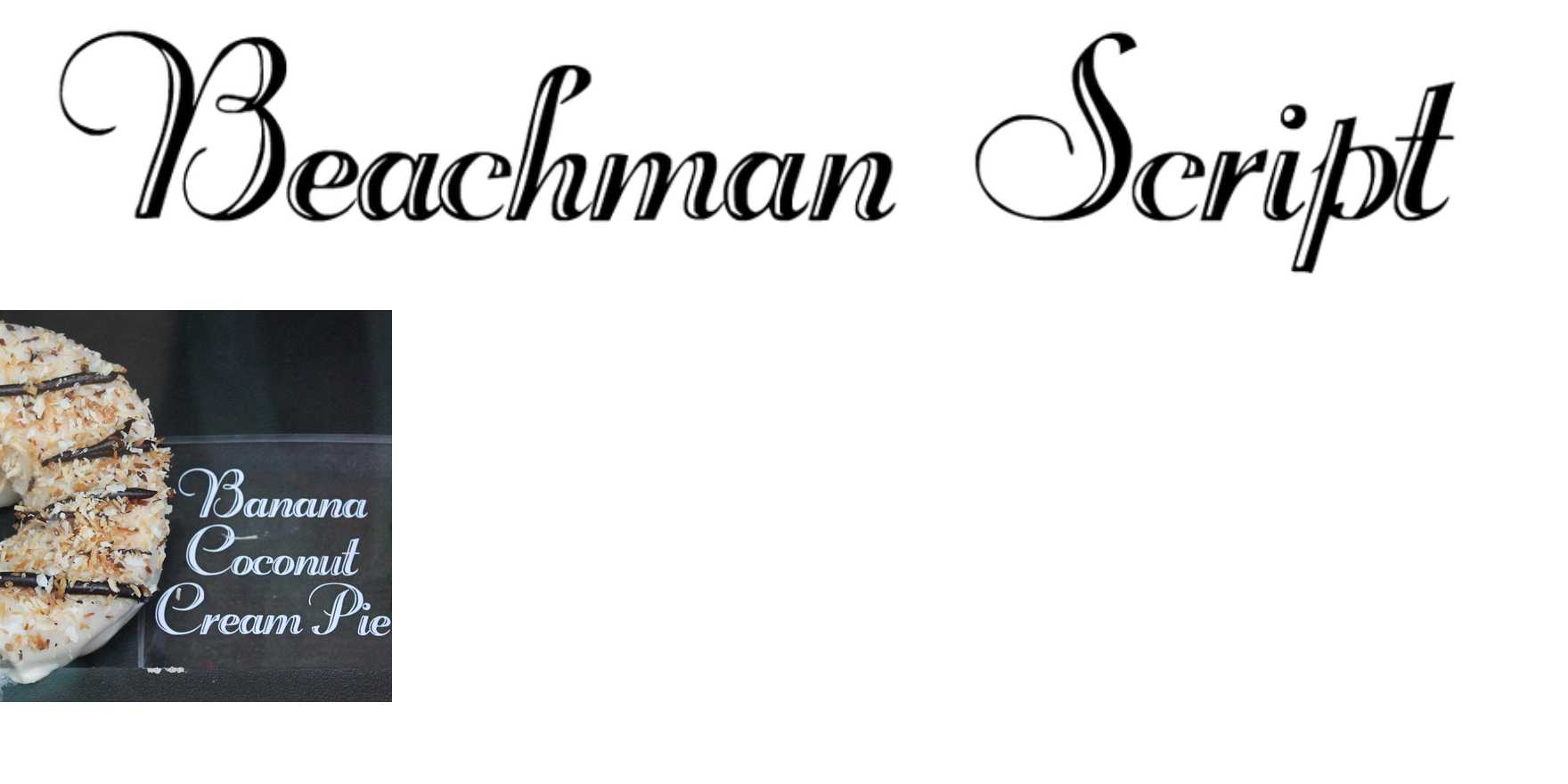 Beachman Script in use - Fonts In Use