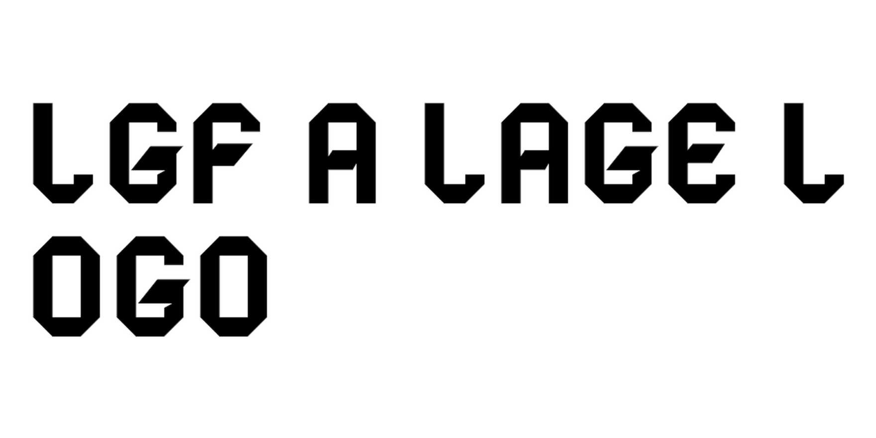 LGF A LAGE LOGO in use - Fonts In Use