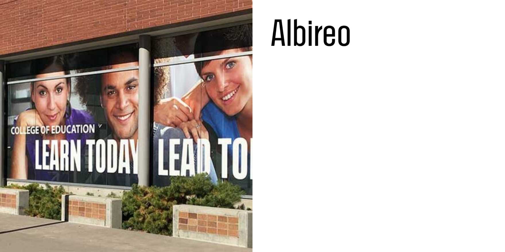 “Learn Today, Lead Tomorrow” University of Utah window graphics - Fonts ...