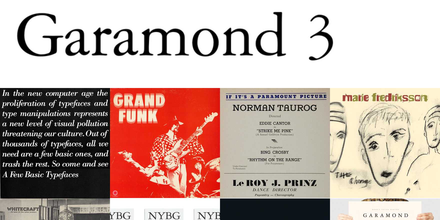 Garamond No. 3 in use - Fonts In Use