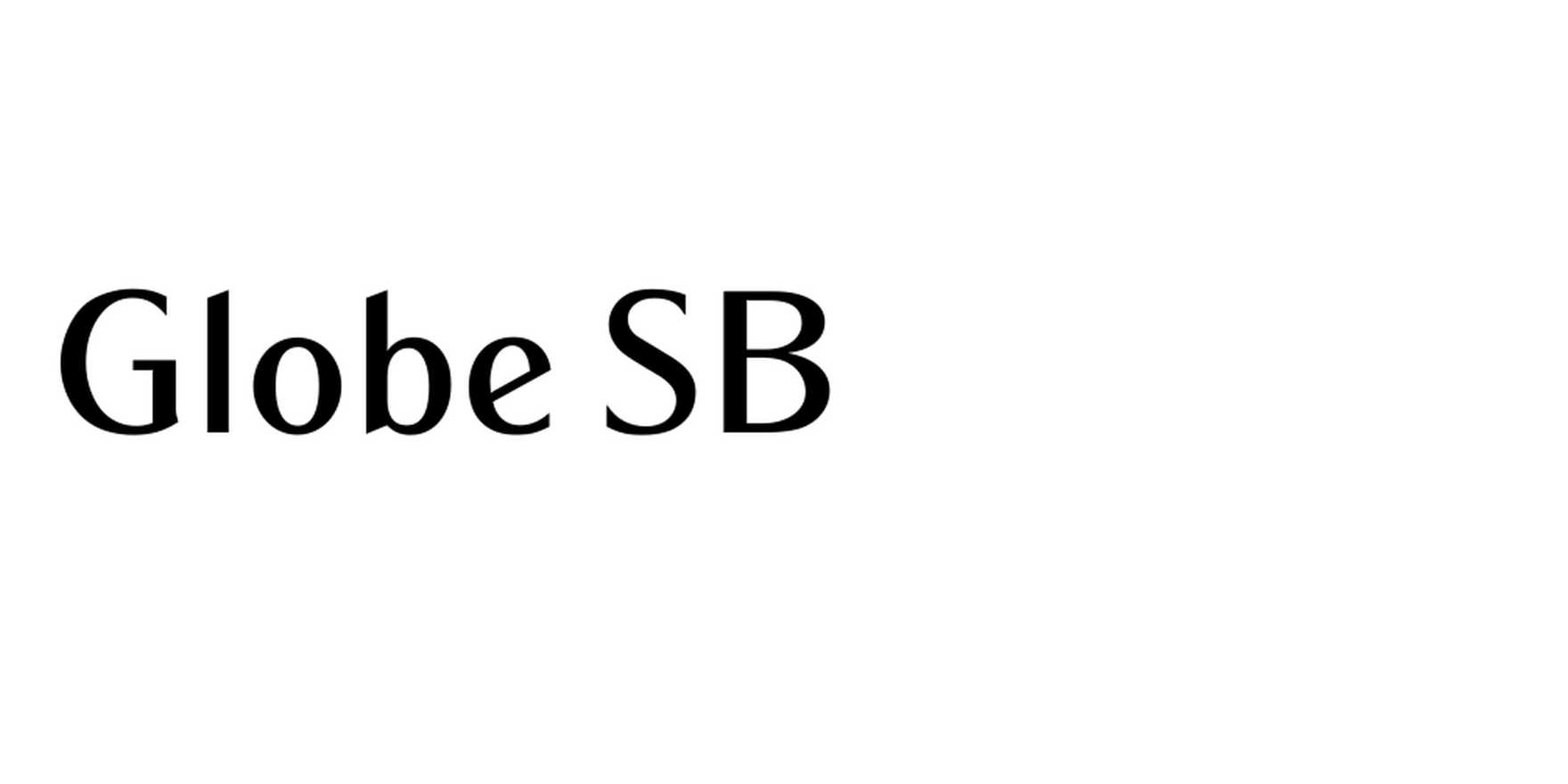 Globe SB in use - Fonts In Use