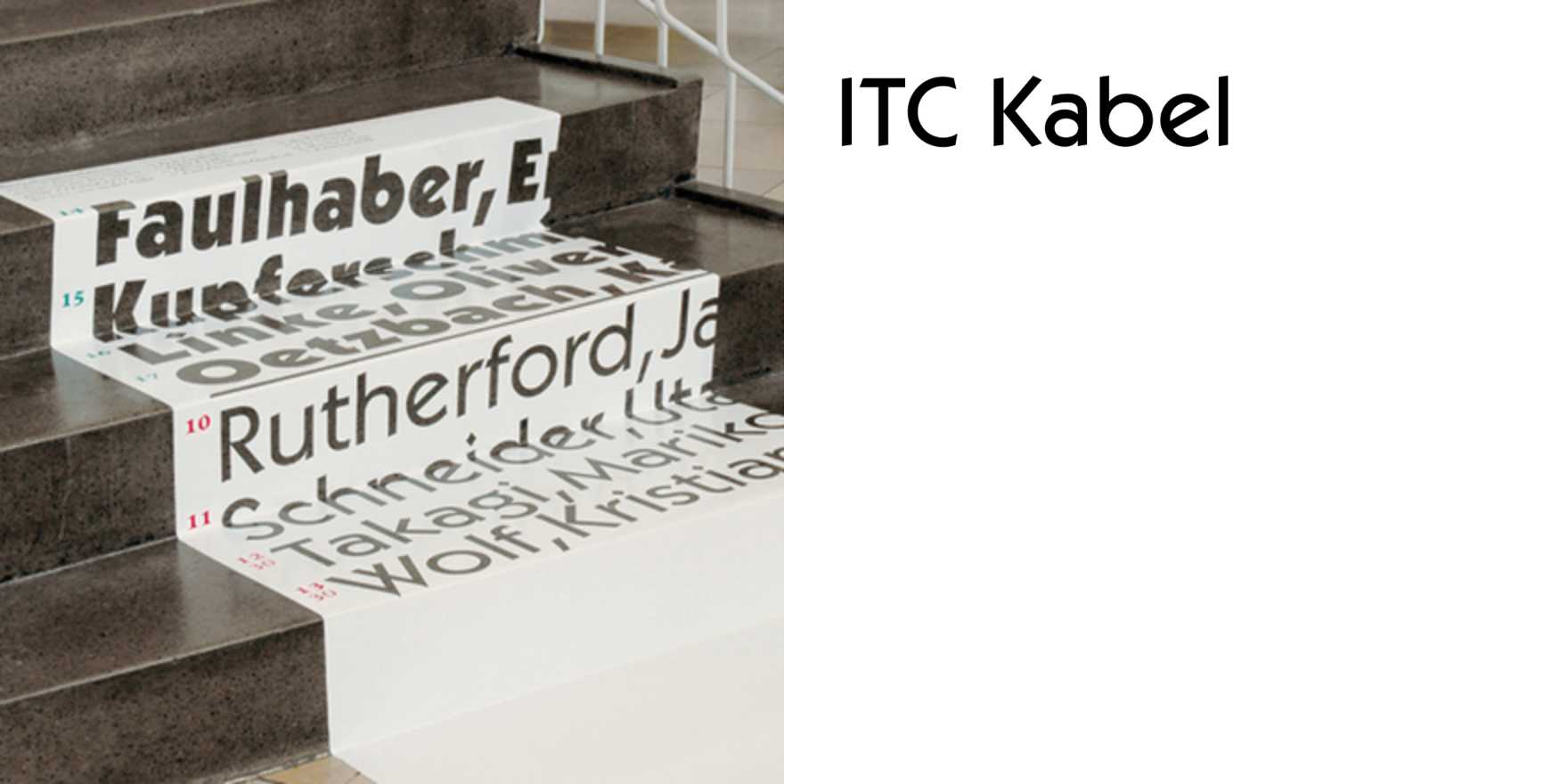 Poster for Typography Lectures at HBK Saar - Fonts In Use