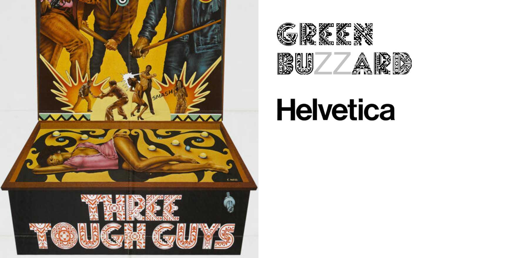 Three Tough Guys movie poster - Fonts In Use
