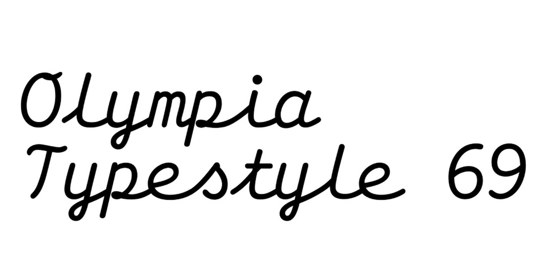 Olympia Typestyle 69 in use - Fonts In Use