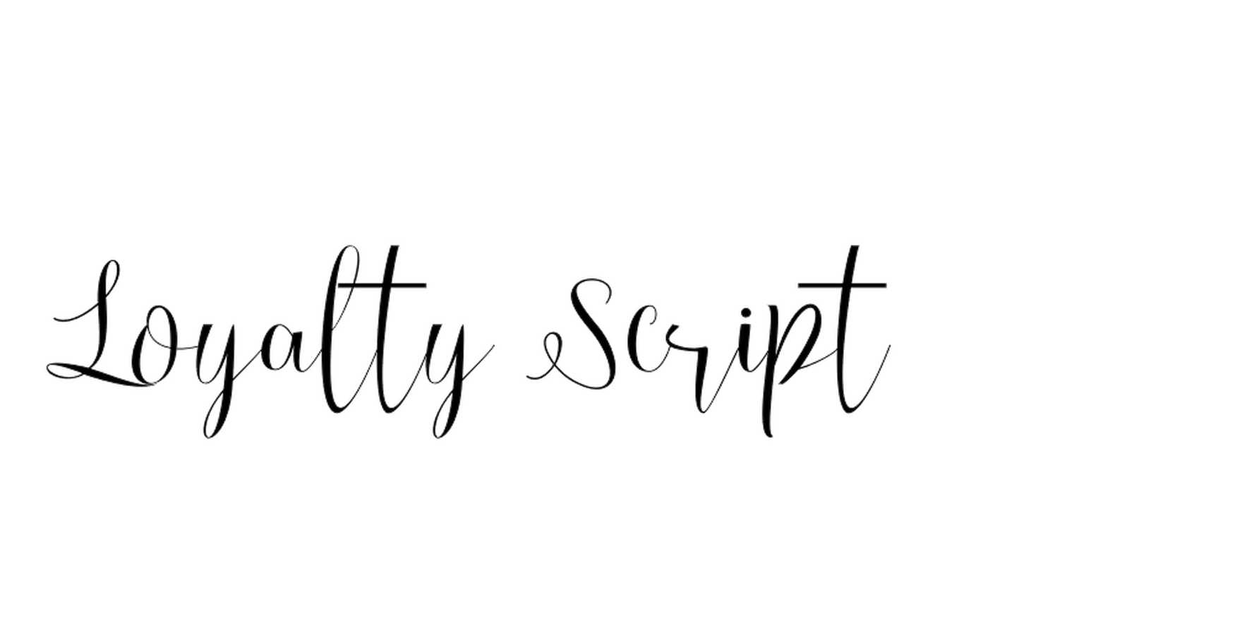Loyalty Script in use - Fonts In Use