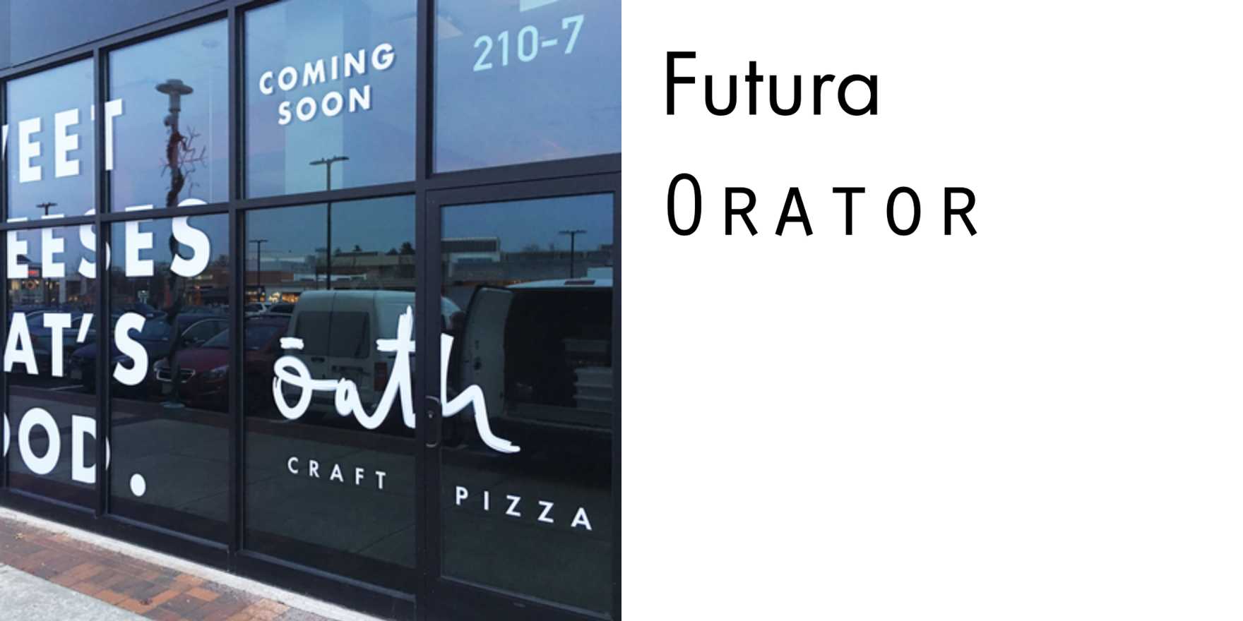 Oath Craft Pizza - Fonts In Use