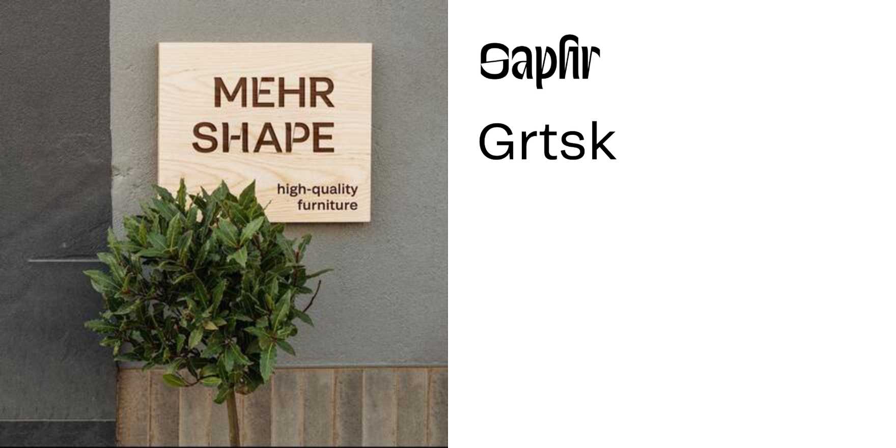 Mehr Shape - Fonts In Use