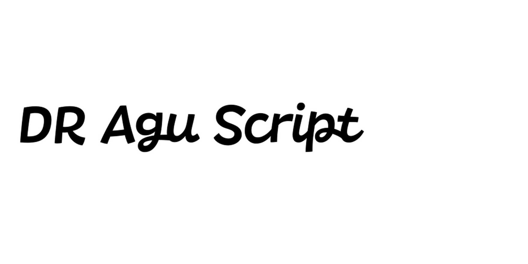 DR Agu Script in use - Fonts In Use