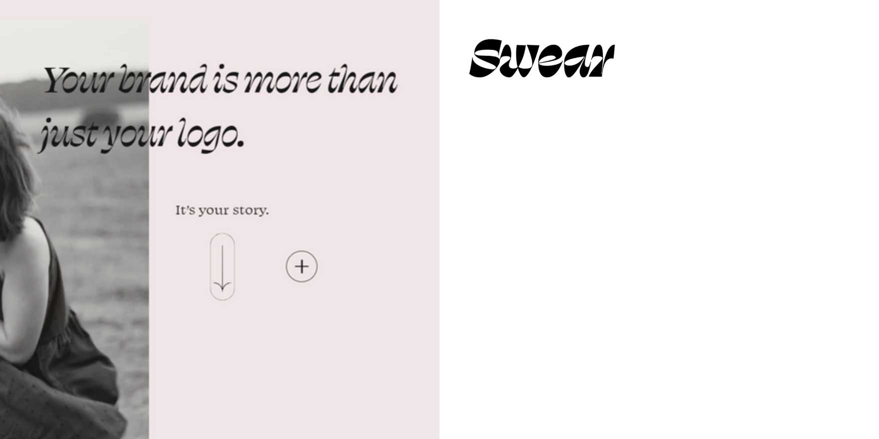 DIO Media portfolio website - Fonts In Use