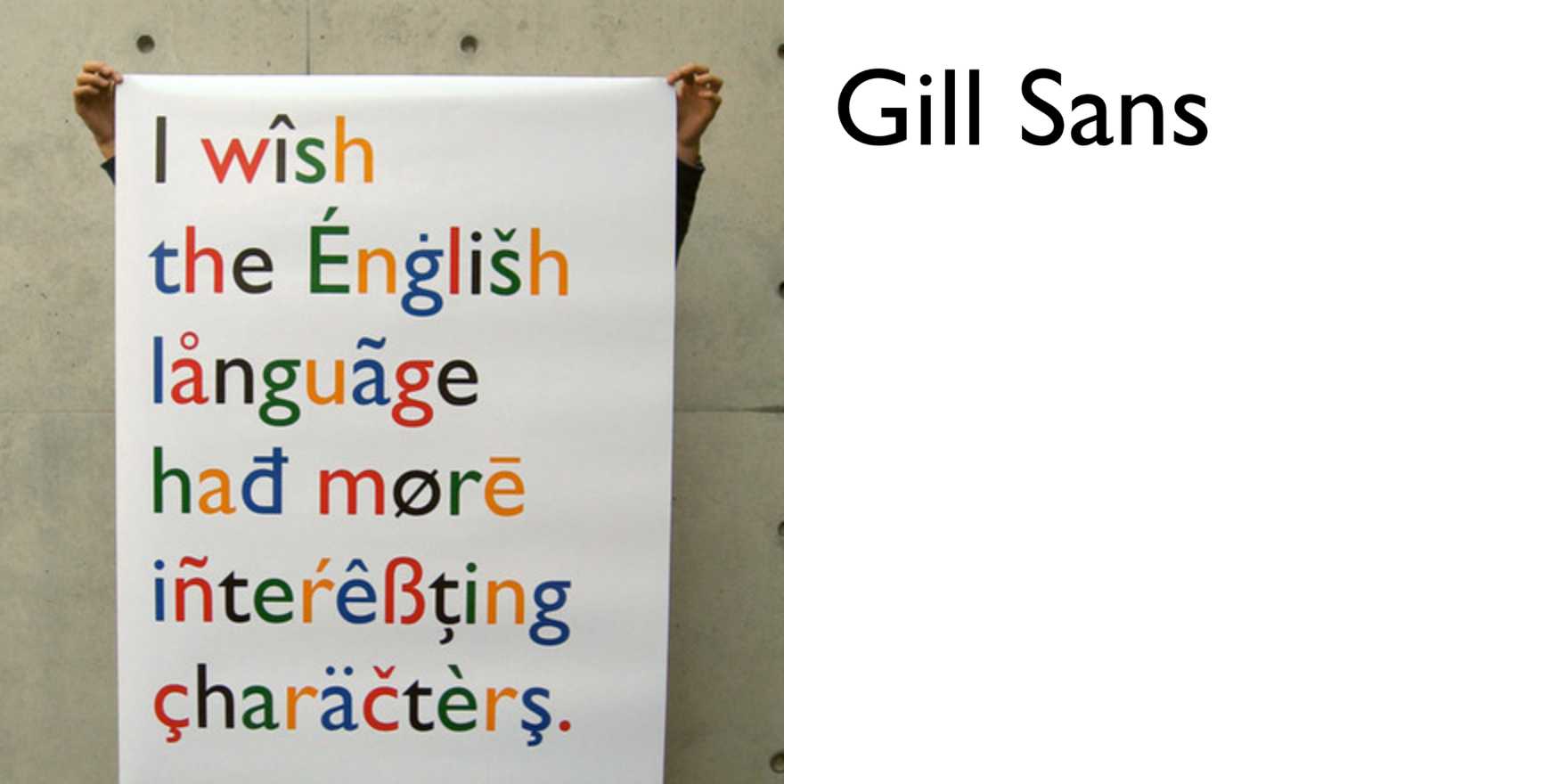 “English Language” poster - Fonts In Use