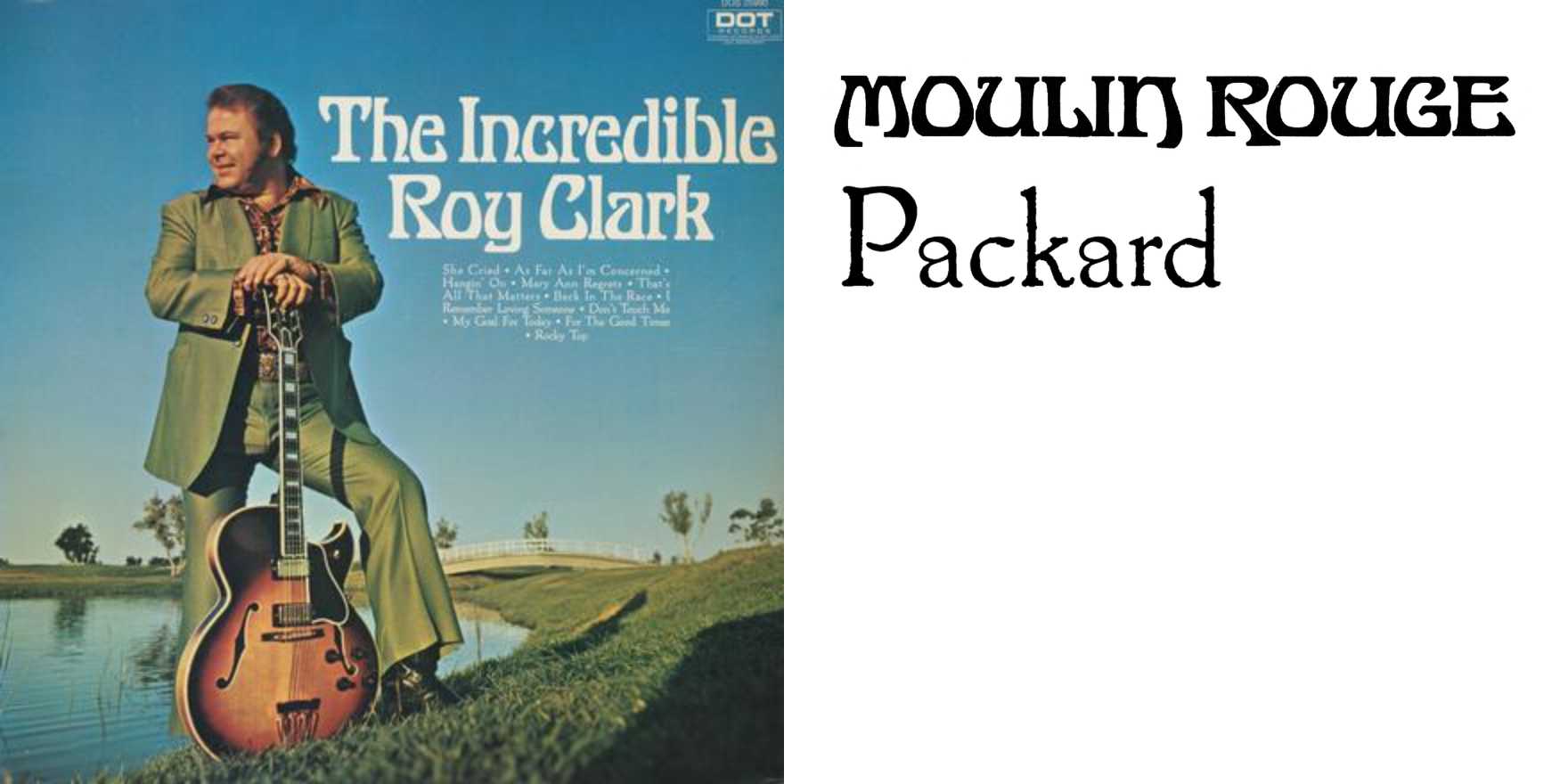 Roy Clark – The Incredible Roy Clark album art - Fonts In Use