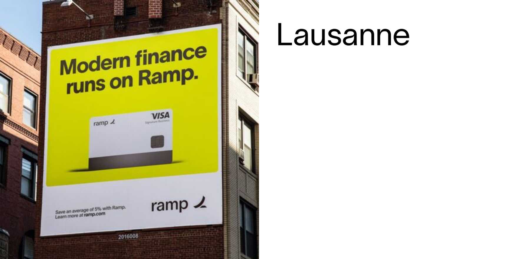 Ramp 2023 campaign - Fonts In Use