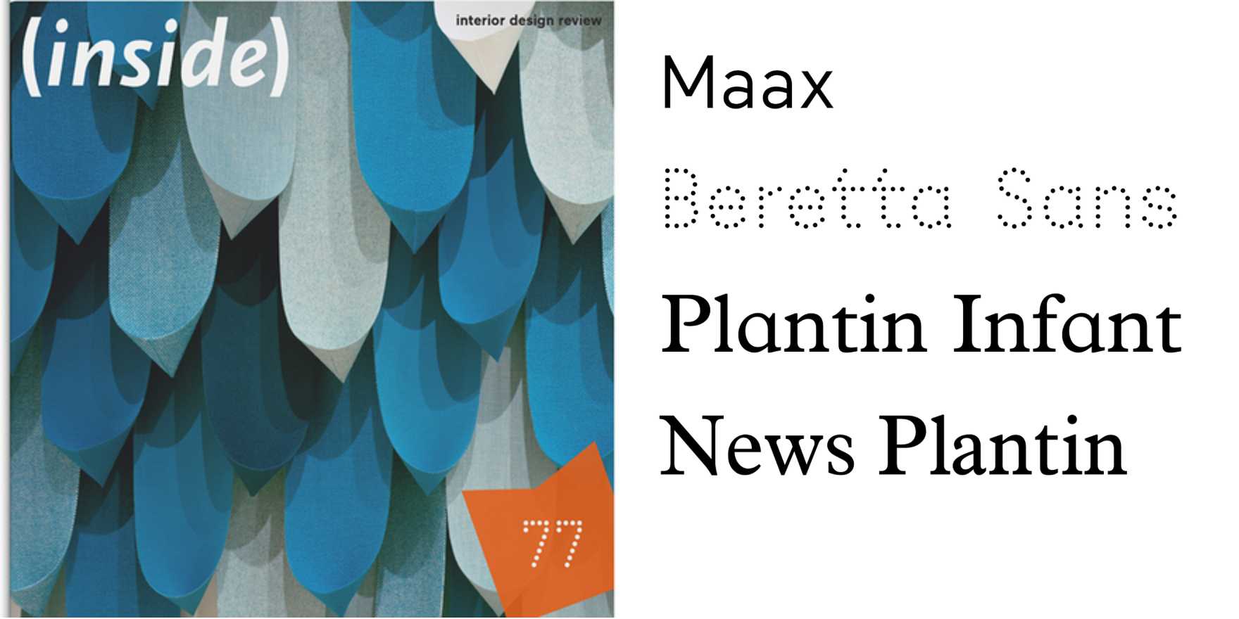 Inside Magazine - Fonts In Use