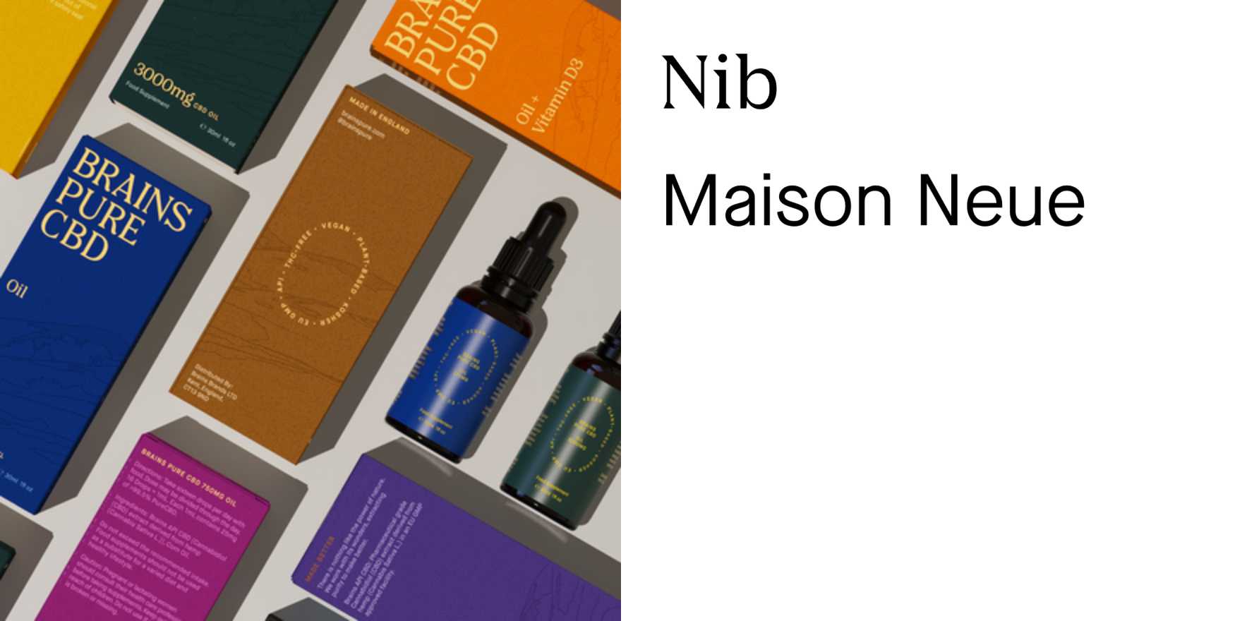 Brains Pure CBD - Fonts In Use