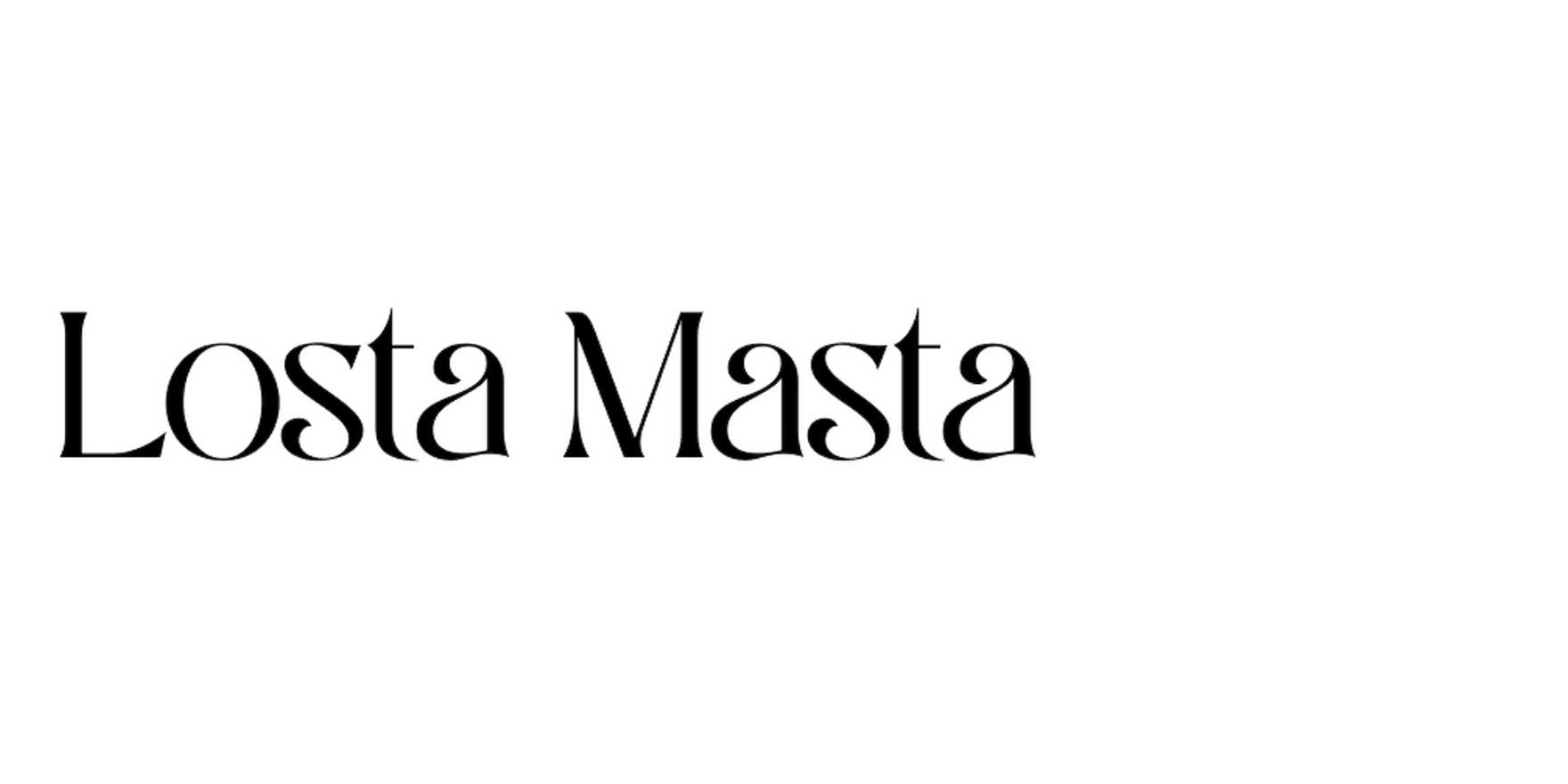 Losta Masta in use - Fonts In Use