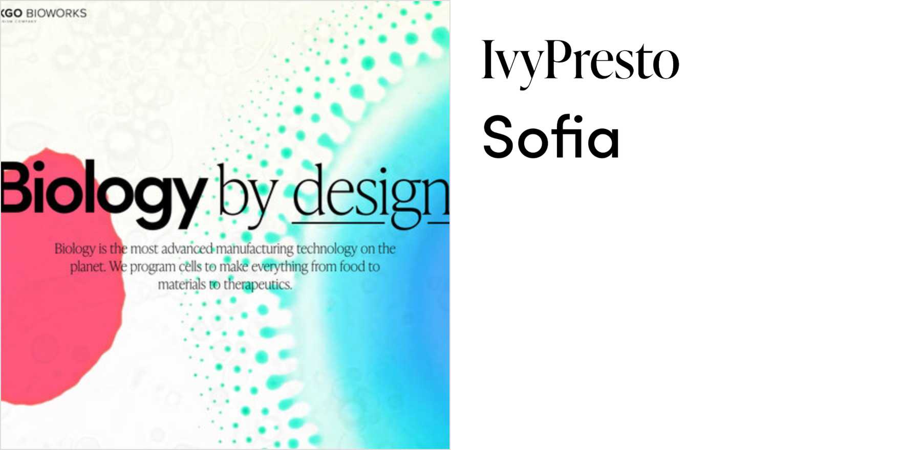Ginkgo Bioworks website - Fonts In Use