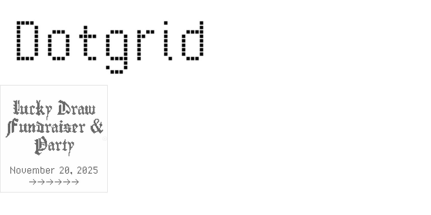 Dotgrid in use - Fonts In Use