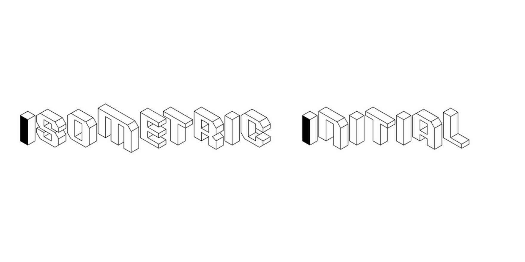 Isometric Initial in use - Fonts In Use