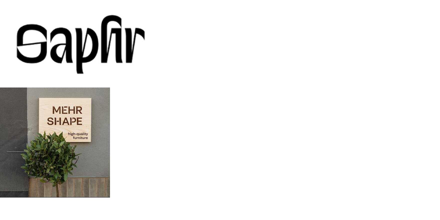 Sapfir in use - Fonts In Use