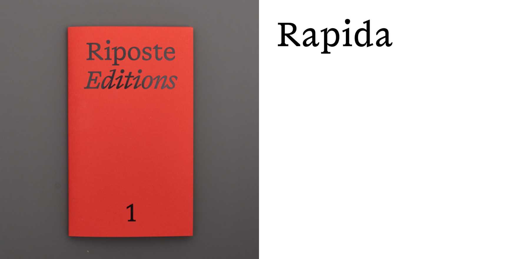 Riposte Editions - Fonts In Use