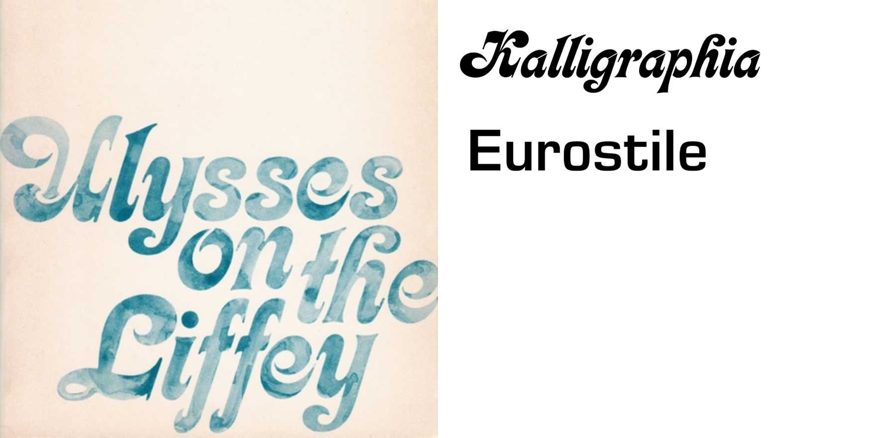 Ulysses on the Liffey by Richard Ellmann - Fonts In Use