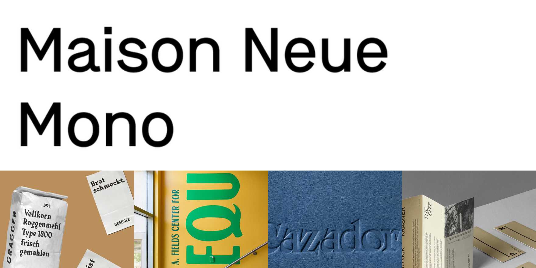 Maison Neue Mono in use - Fonts In Use