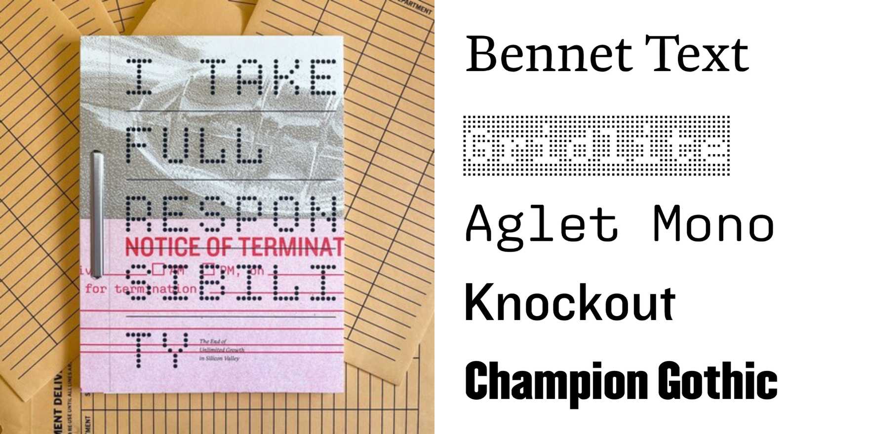 I Take Full Responsibility - Fonts In Use