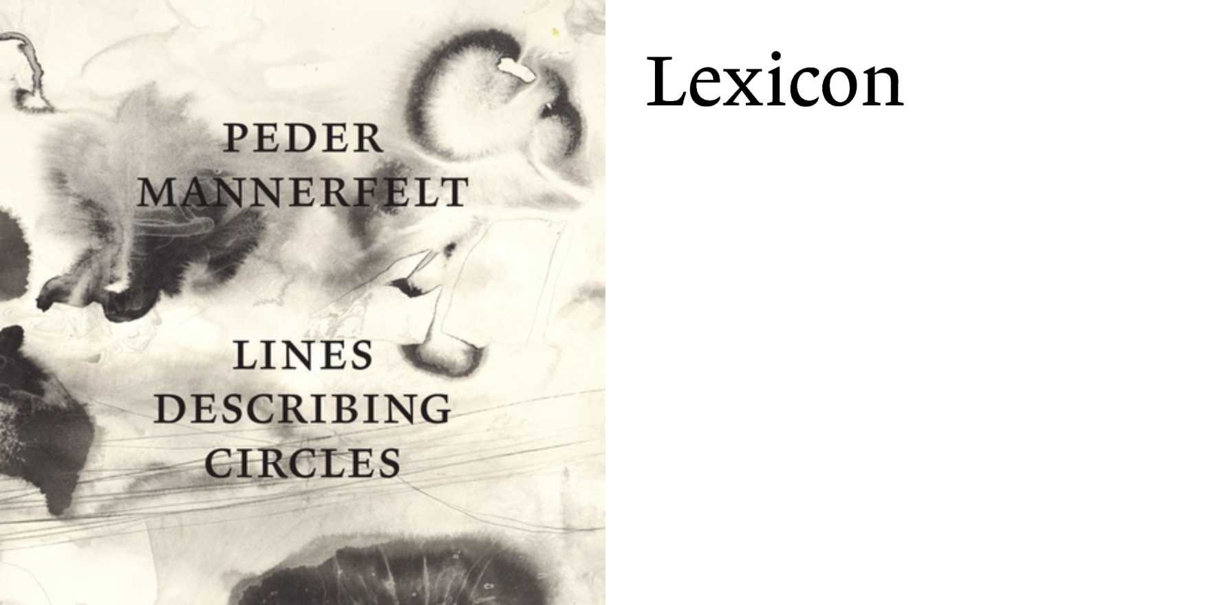 Lines Describing Circles by Peder Mannerfelt - Fonts In Use