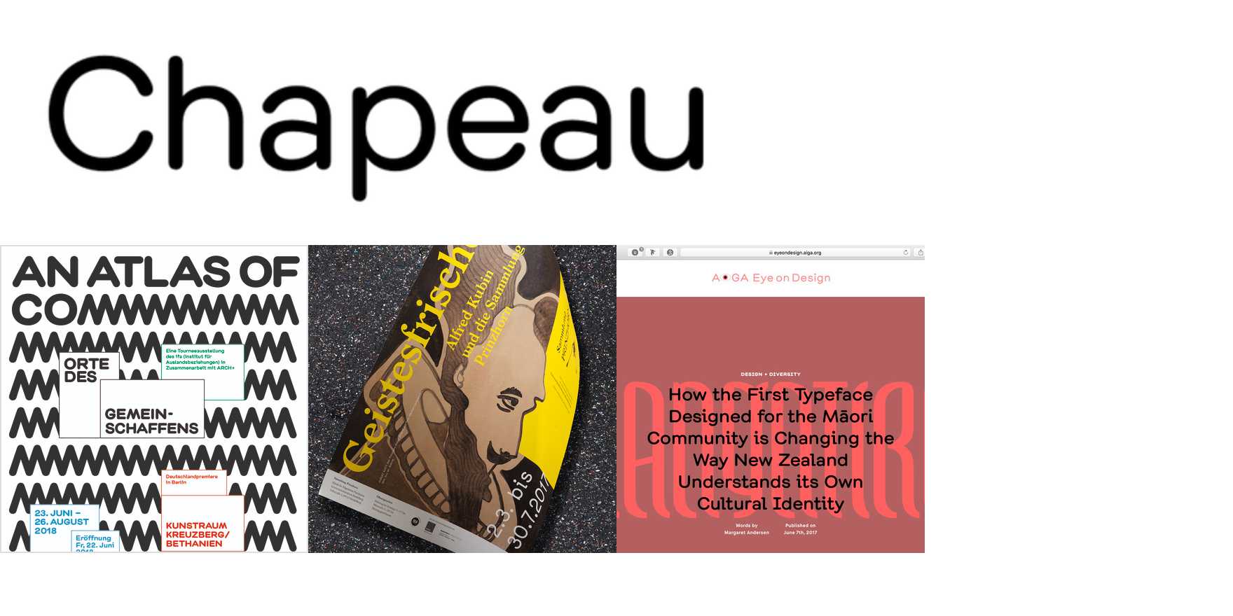 Chapeau in use - Fonts In Use