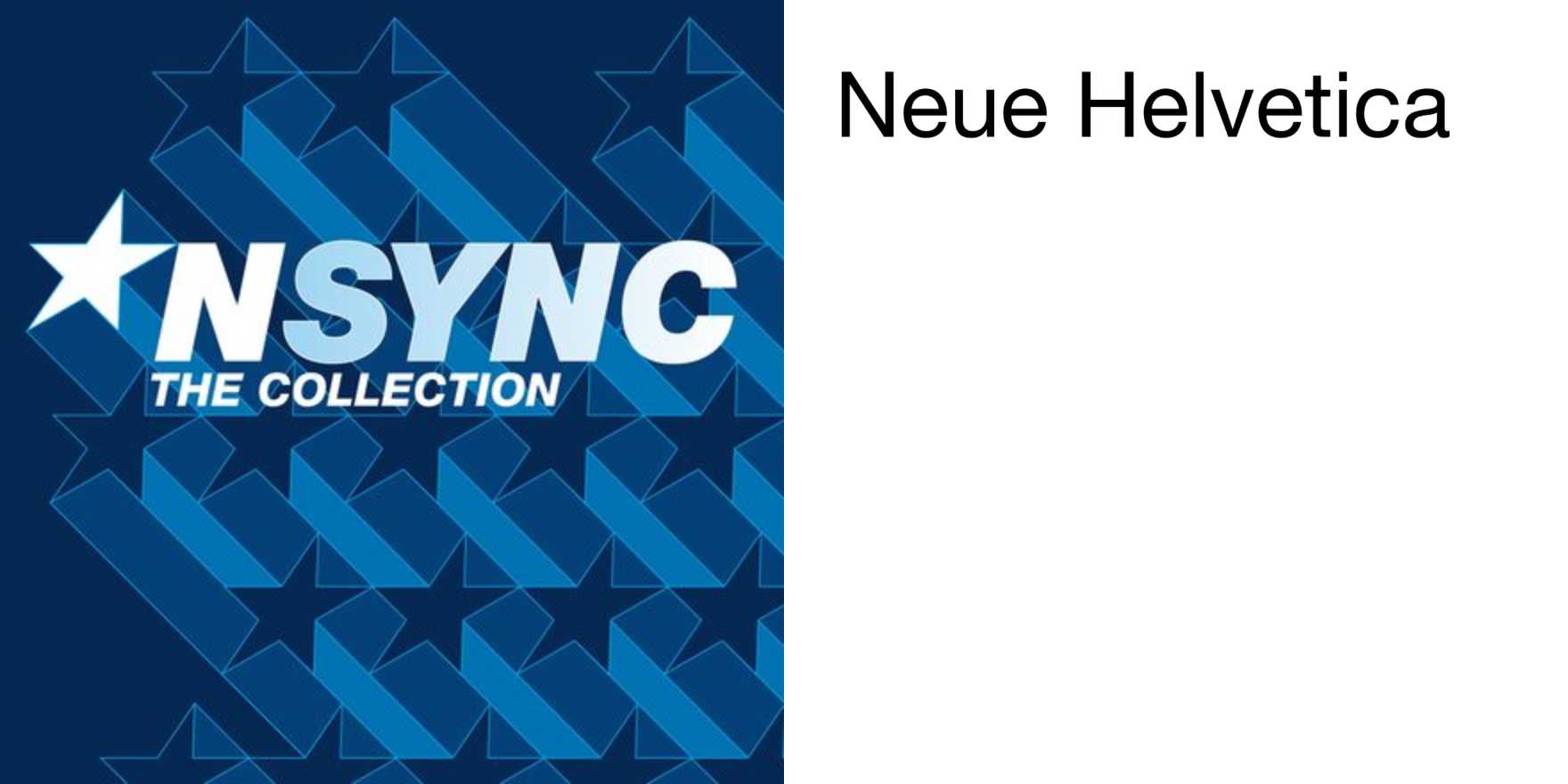 NSYNC – The Collection album art - Fonts In Use