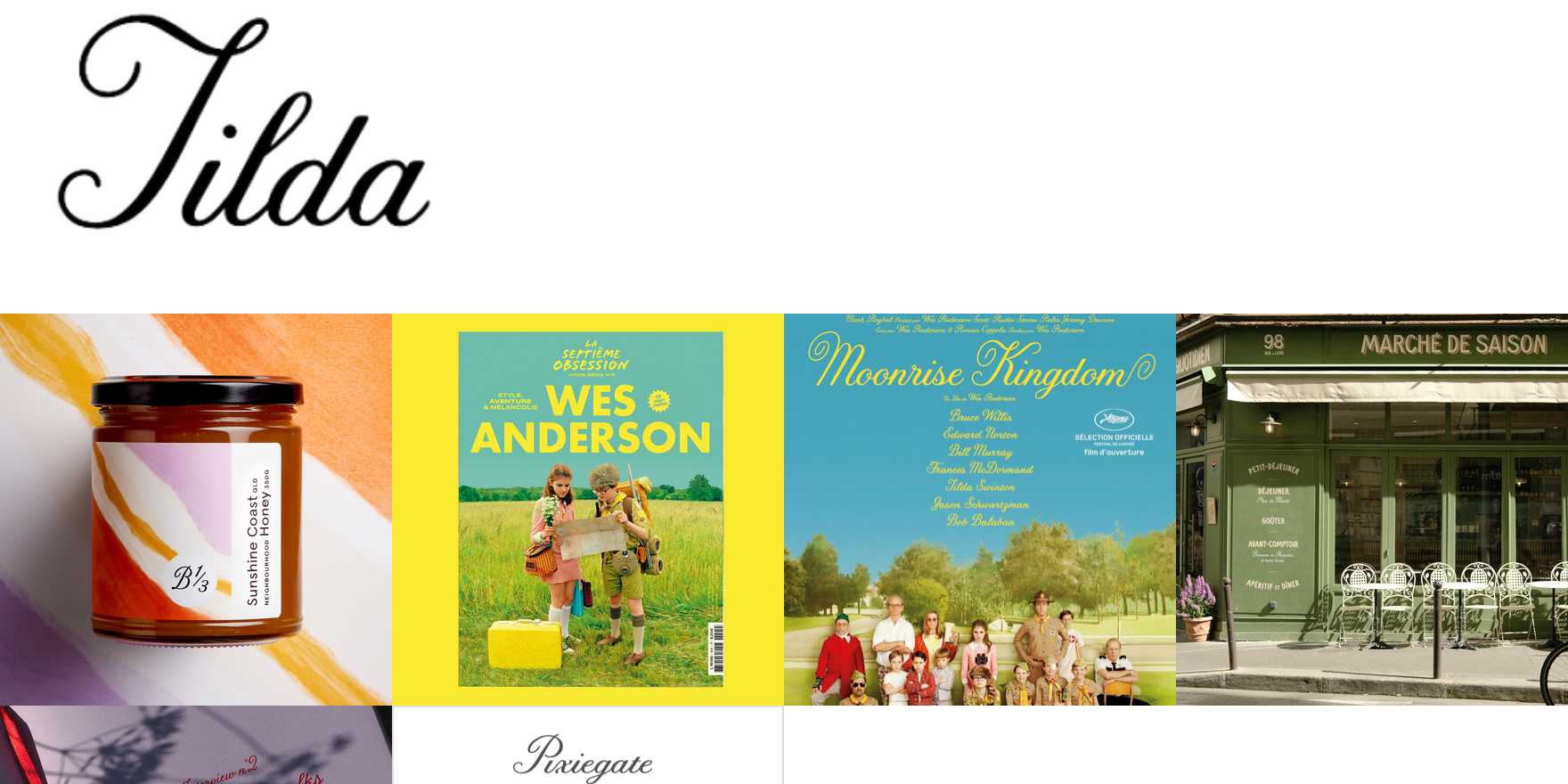 Tilda in use - Fonts In Use