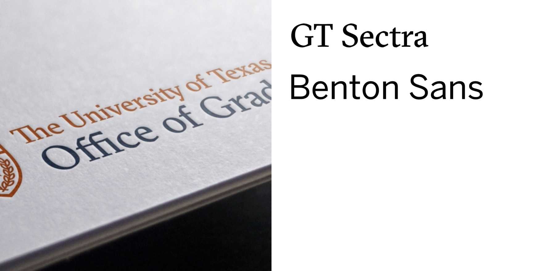 The University of Texas at Austin - Fonts In Use