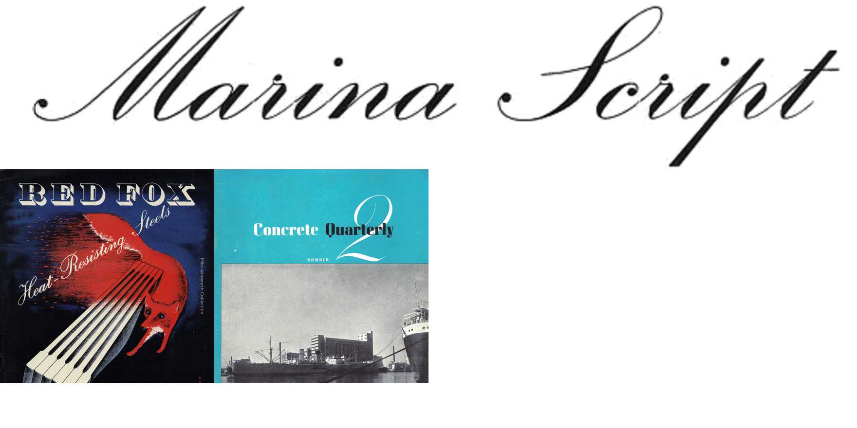 Marina Script in use - Fonts In Use