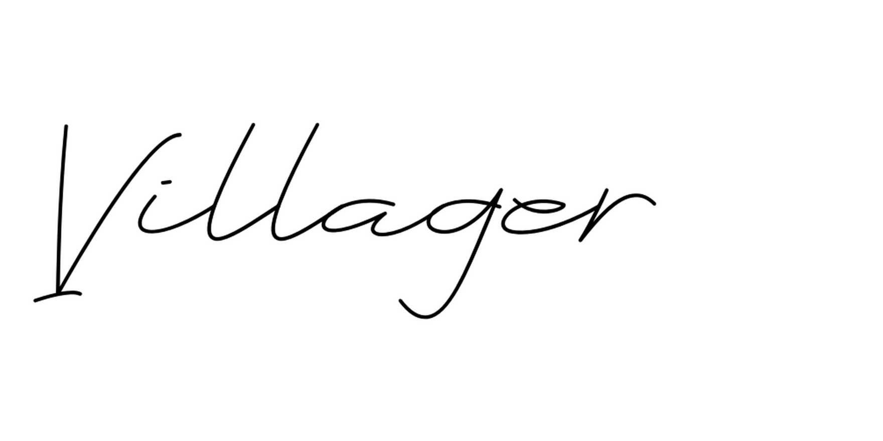 Villager in use - Fonts In Use