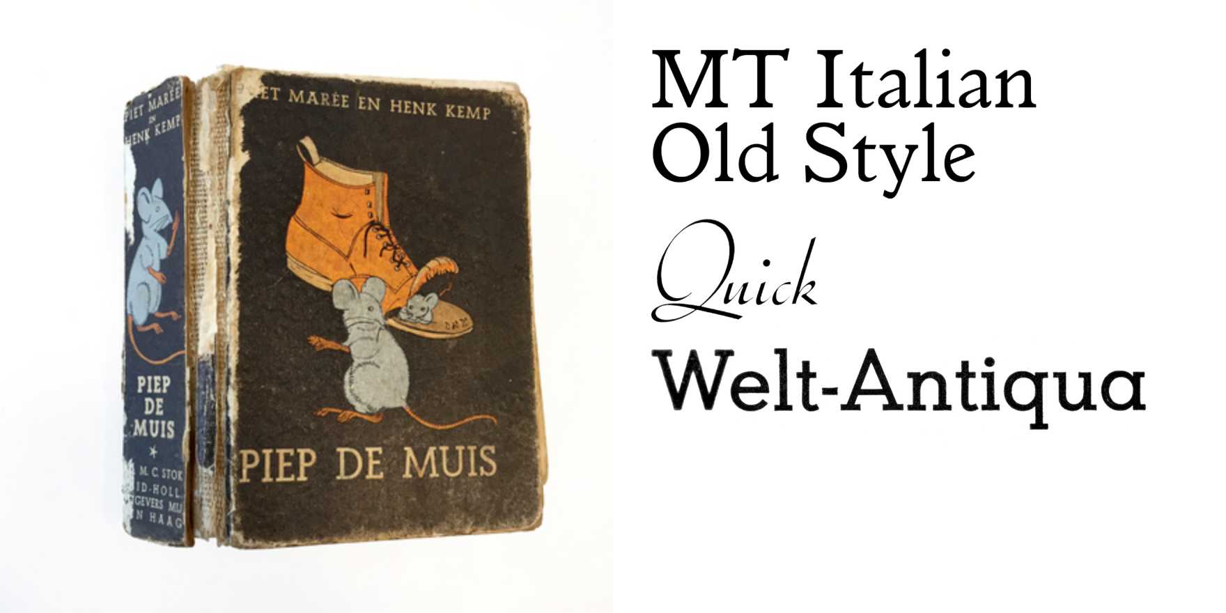 Piep de Muis – Piet Marée & Henk Kemp - Fonts In Use