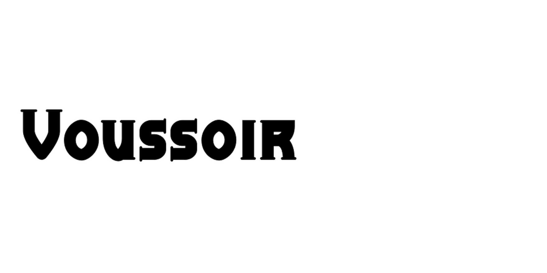Voussoir in use - Fonts In Use