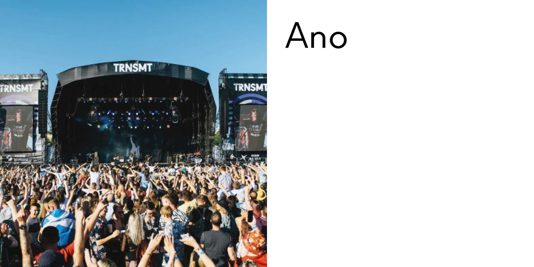 TRNSMT festival 2018–19 - Fonts In Use