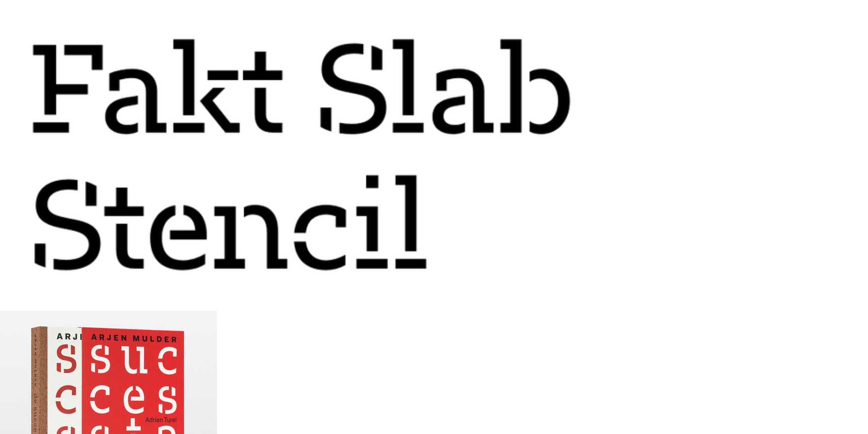 Fakt Slab Stencil in use - Fonts In Use