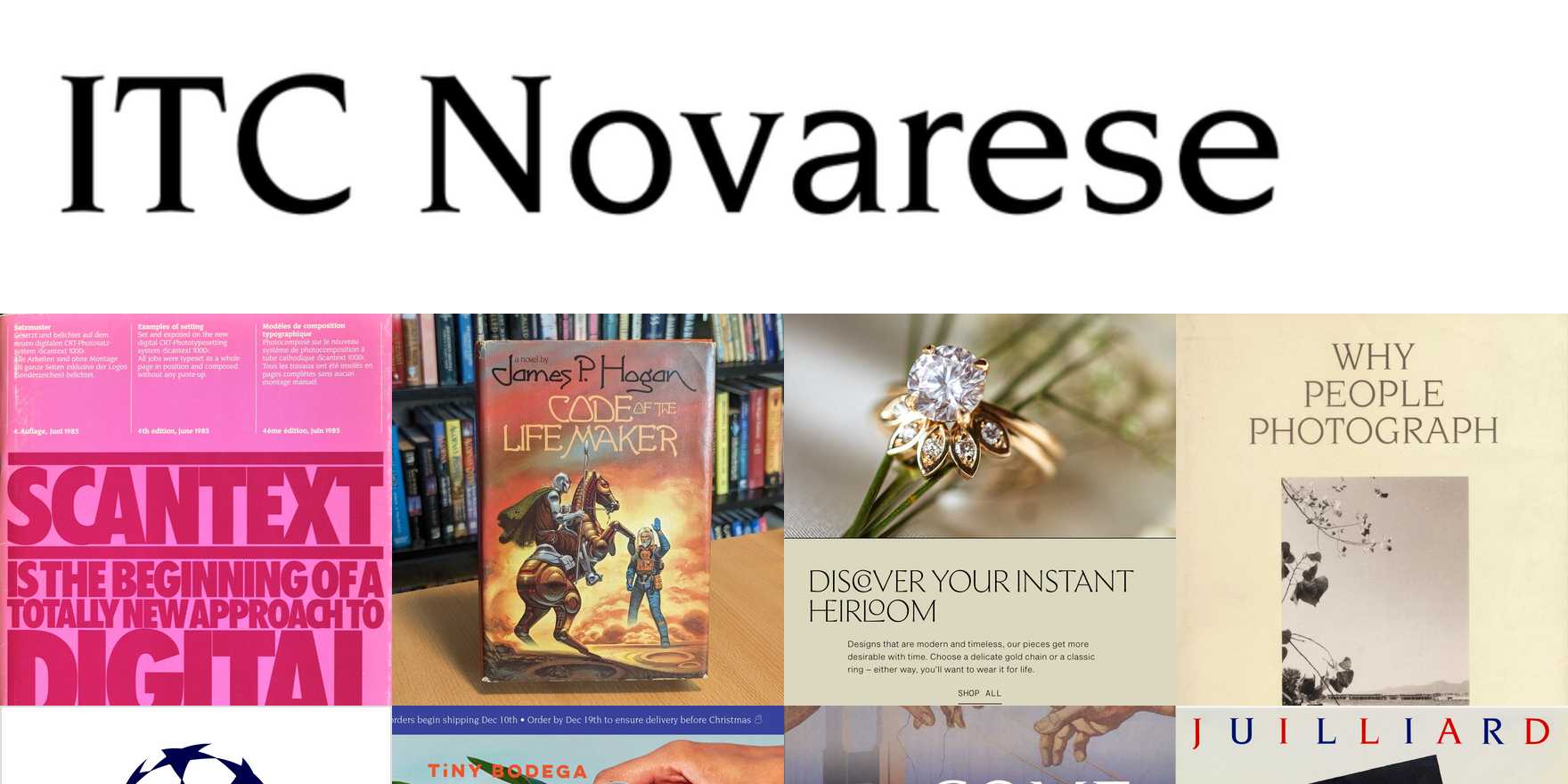 ITC Novarese in use - Fonts In Use