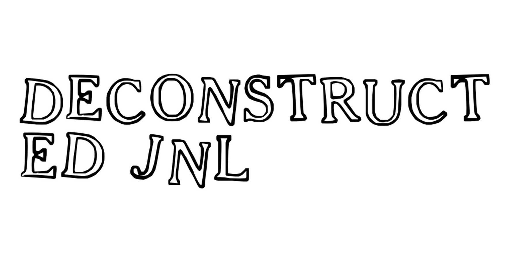 Deconstructed JNL in use - Fonts In Use