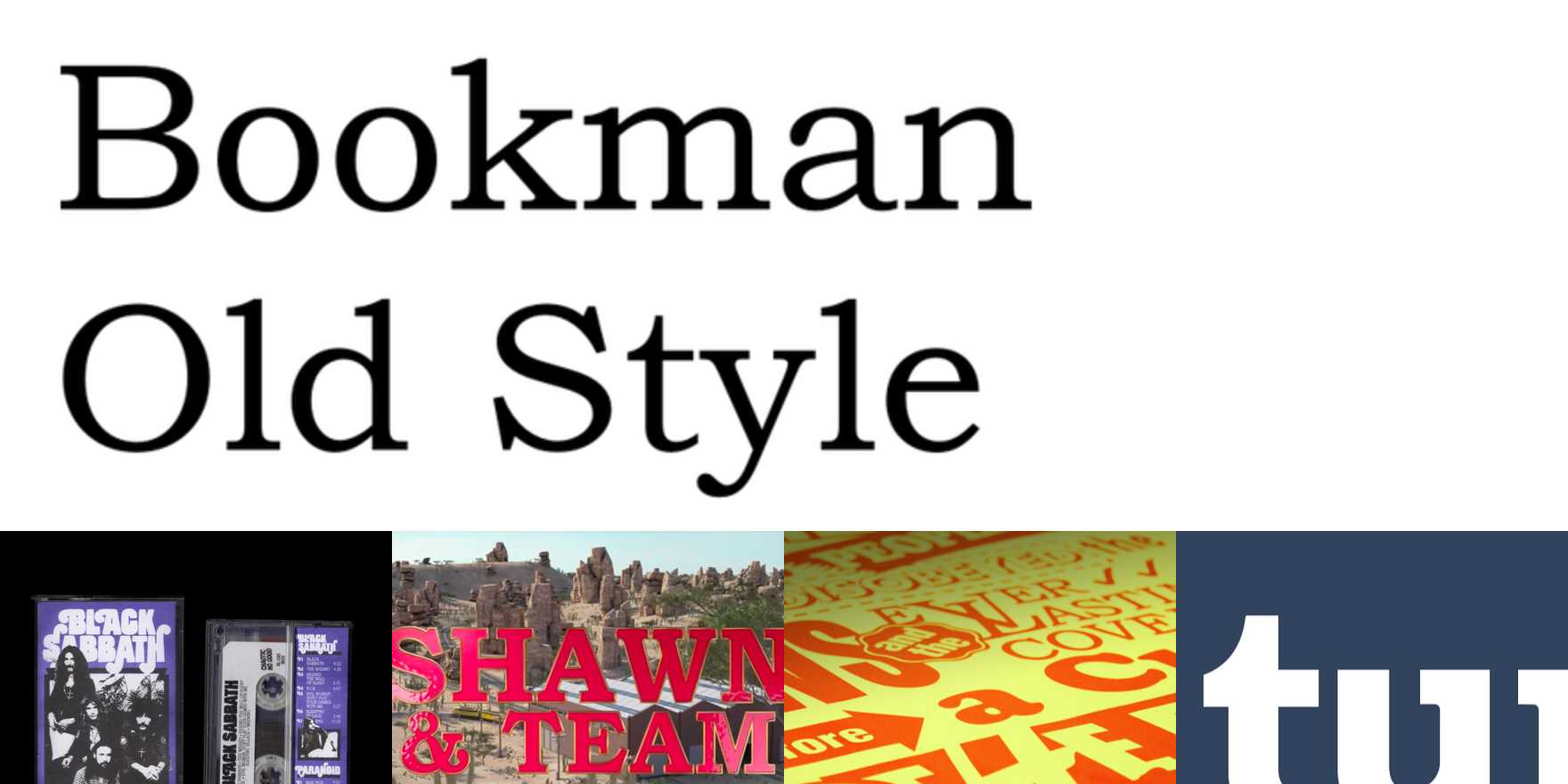Bookman Old Style in use - Fonts In Use