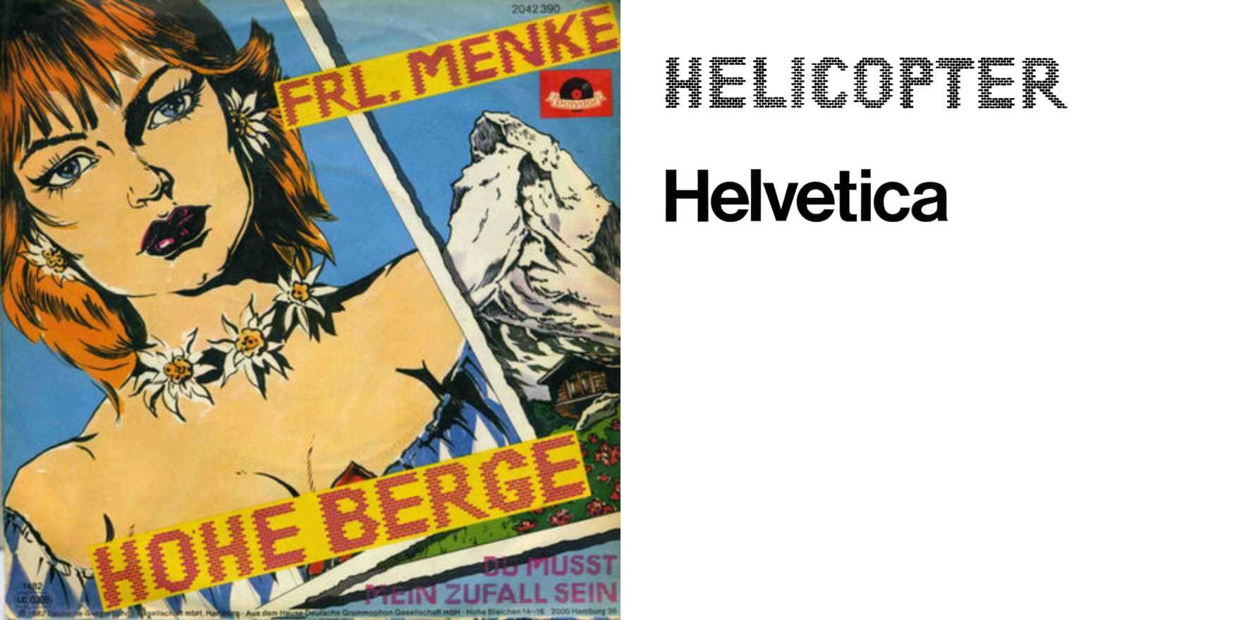 Frl. Menke – Frl. Menke album art and single covers - Fonts In Use