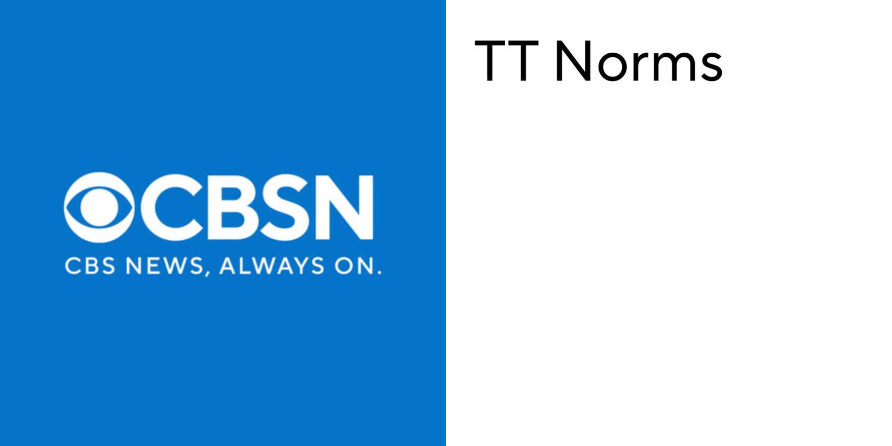 CBSN (2020–) - Fonts In Use