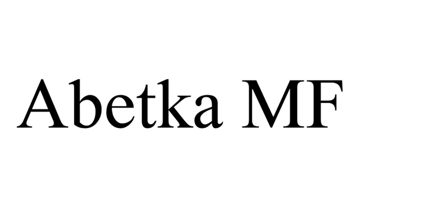 Abetka MF in use - Fonts In Use